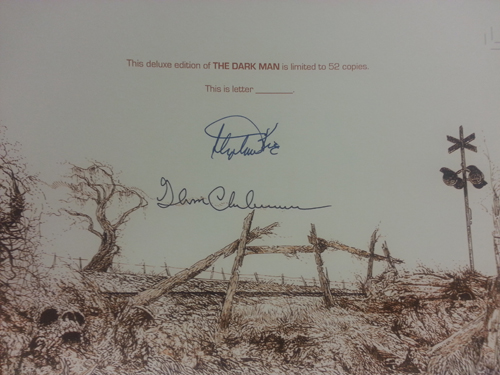 The Dark Man by Stephen King Lettered Edition Signature Sheet – Brian ...